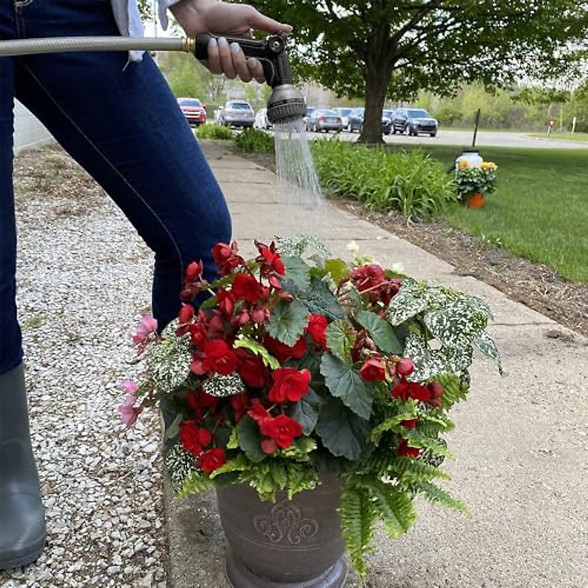 65ft Retractable Hose Reel Gray