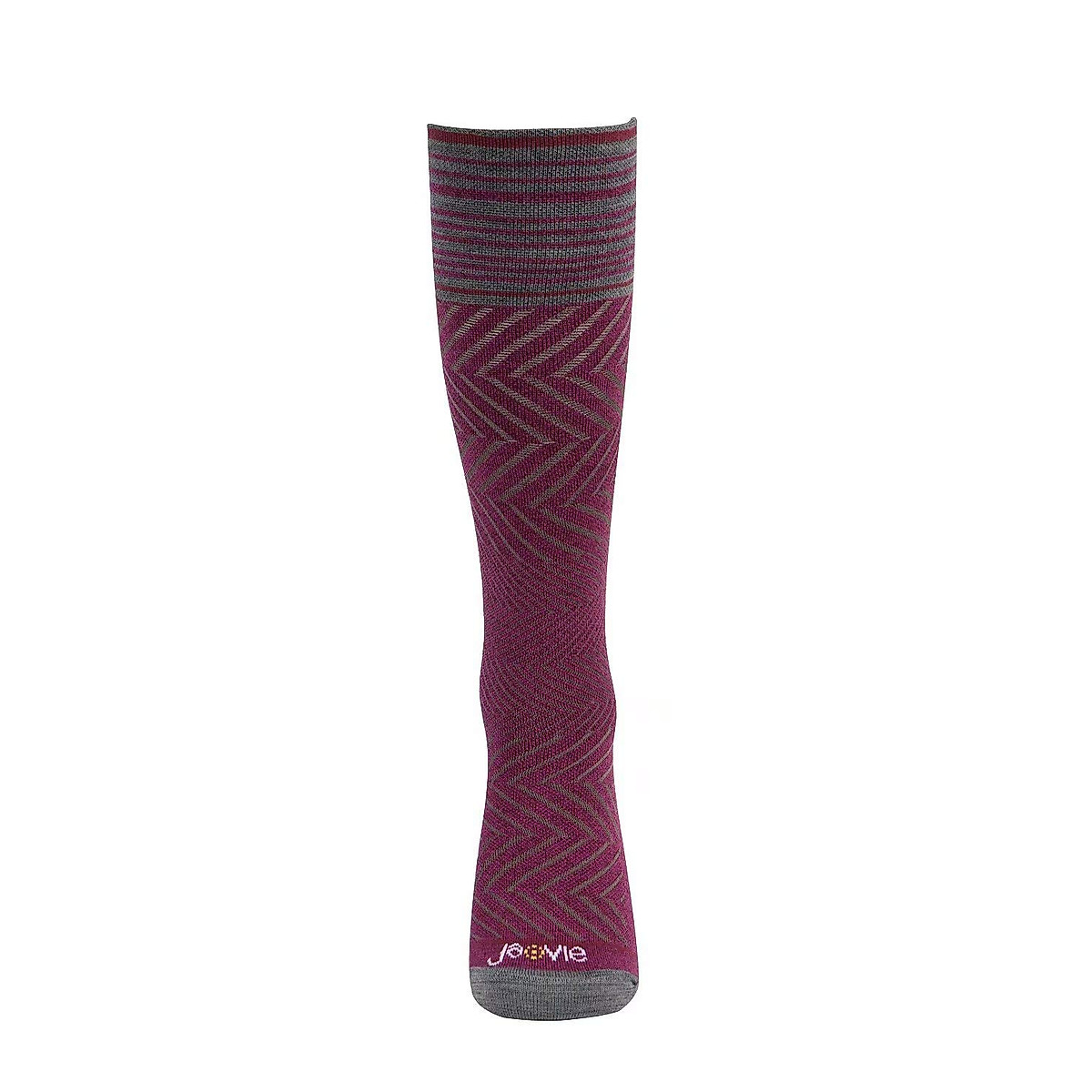 ja vie JAVIE 76% Merino Wool Graduated Compression Socks for Women & Men (15-20mmHg) Fuchsia