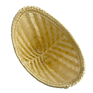 PANWA Sticky Rice Cooking Set Bamboo Steamer Basket with 24’’ Cheesecloth, Wicker lid, and Kratip Chocolate Toned