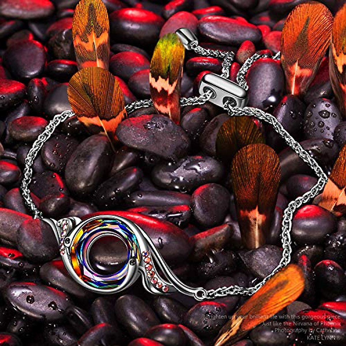 Kate Lynn Phoenix Bracelets Crystal Bracelet for Women Birthday Gifts for Women Lucky Bracelet for Girls Unique Jewelry for Women Wife Girlfriend Mom Grandma Daughter Best Friend