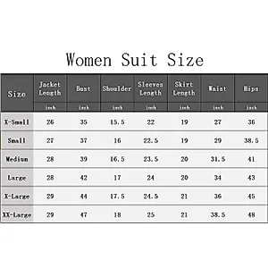 2 PC Womens Skirt Suit for Work Double Breasted Office Business Suit Notch Lapel Blazer Skirt Prom Suit Brown S