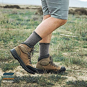 MERIWOOL Merino Wool Hiking Socks for Men and Women – 3 Pairs Midweight Cushioned – Warm n Breathable