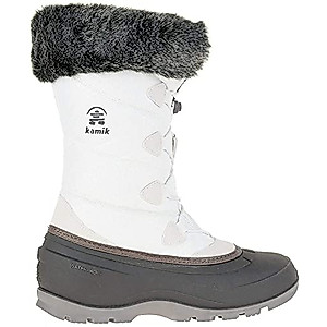 Kamik Women's MOMENTUM2 Snow Boot, white, 8 Medium US