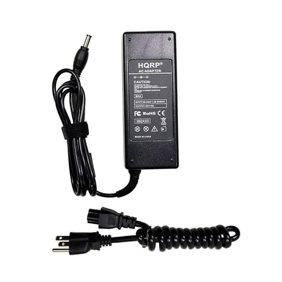 HQRP 12V AC Adapter Compatible with Sceptre Monitor E C Series 20" 22" 24" 27" 32" 1800R 1920R C248W C325W C328W E225W E248 E205W E248W E275W Screen LED-Lit & Supersonic Monitor Power Supply Cord
