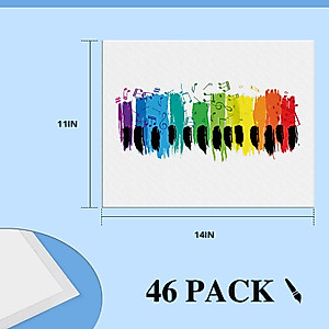 Canvas Panels for Painting 11x14 Inch, 46 Pack Painting Canvas, Blank Canvas Boards for Painting, Canvas Panels for Oil Paint, Watercolor, Acrylic Paint, Gouache and Tempera, DIY.
