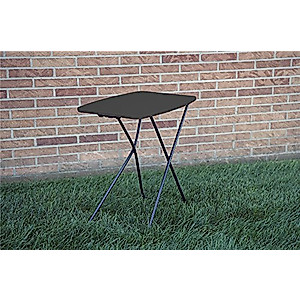 COSCO Multi-Purpose, Adjustable Height Personal Folding Activity Table, 2 Pack, Black