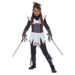 Girls White Ninja Costume Small
