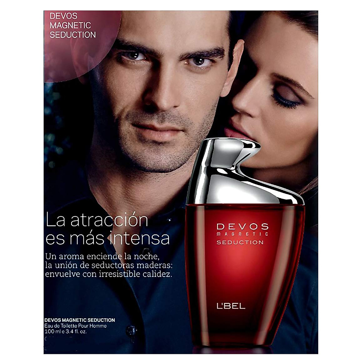 DEVOS MAGNETIC SEDUCTION by L'Bel Cologne EAU DE TOILETTE Pour Homme fragrance 3.4 Oz (3.4 Oz)