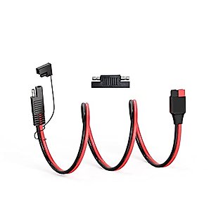 ELFCULB 10AWG SAE to Anderson Adapter,Solar Connector to SAE Extension Cable,Compatible with Solar Generator Portable Power Station(2FT)