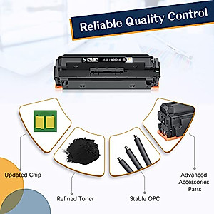 Colorking (with CHIP) Compatible Toner Cartridge Replacement for HP 414X W2020X 414A W2020A High Yield for Color Pro MFP M479fdw M479fdn M454dw M454dn Enterprise M455dn MFP M480f Printer (1 Black)