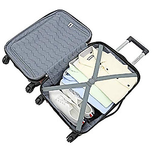 Travelers Club Chicago Hardside Expandable Spinner Luggages, Rose Gold, 3 Piece Set