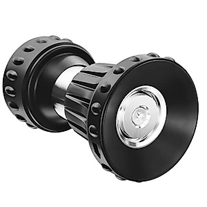 HOSUN Fire Hose Nozzle for Garden Hose, Heavy Duty Fireman Style Garden Hose Nozzles, Leak Proof & Adjustable Water Nozzle High Pressure, Best for Watering Plant & Lawn, Washing Car & Pet (Black)