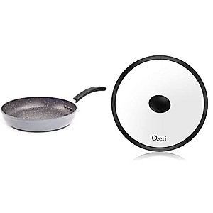 Ozeri 12" Stone Earth Frying Pan and Lid Set, with 100% APEO & PFOA-Free Stone-Derived Non-Stick Coating from Germany