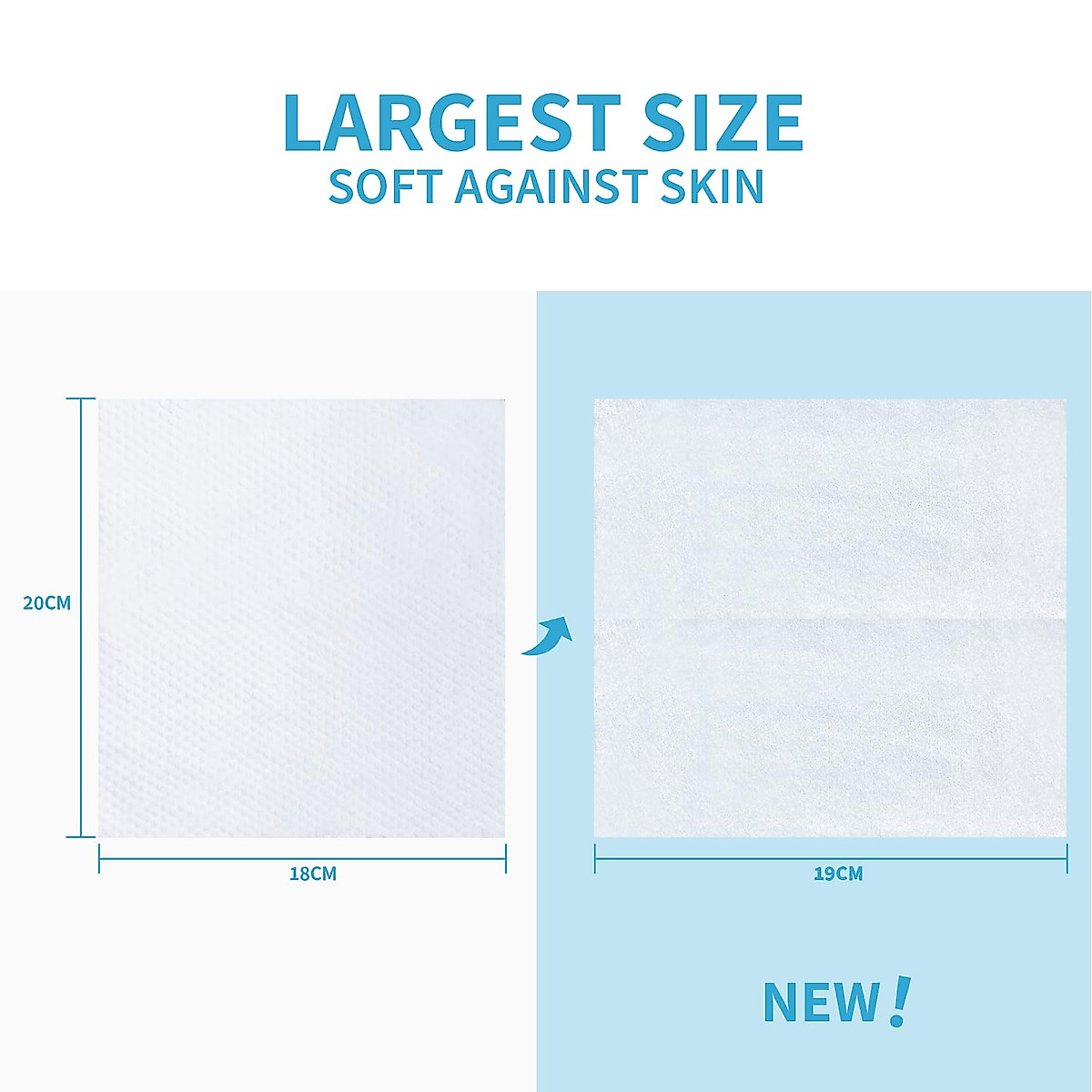 Dry Wipes - HAPPY BUM Dry Baby Wipes, Large Baby Wipes, Unscented Tissues for Sensitive Skin, 600 Count, Baby Necessities Facial Tissue, Wet and Dry Use