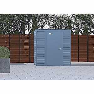 Arrow Sheds 6' x 4' Outdoor Steel Storage Shed, Blue