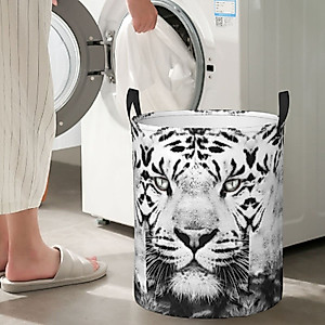 Tiger Laundry Hamper Cool Laundry Baskets Large Animal Hampers Toy Organizer Hamper Bag Dirty Clothes Storage Bin