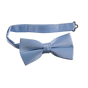 Tuxgear Boys Adjustable Ring Bearer Bow Tie Wedding Prom Colors, Light Blue, Boys (Light Blue, Boys)