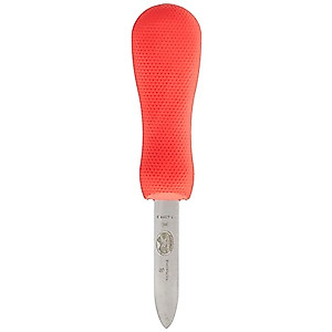 Victorinox Oyster Knife 2-3/4-Inch Hooked Tip New Haven Style Blade, Red SuperGrip Handle