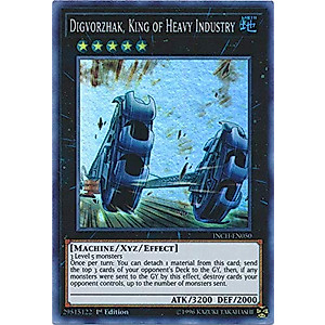Yu-Gi-Oh! - Digvorzhak, King of Heavy Industry - INCH-EN050 - Super Rare - 1st Edition - Infinity Chasers