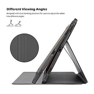 ProCase Galaxy Tab S8 Ultra Case 14.6 Inch 2022 with S Pen Holder Model X900 X906, Slim Stand Protective Cases Smart Folio Cover for 14.6 in Galaxy Tab S8 Ultra Tablet 2022 SM-X900 SM-X906 –Black