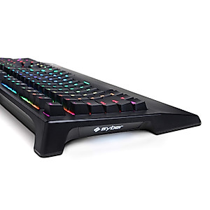 CyberpowerPC Syber K1 SKMBR206 RGB Mechanical Gaming Keyboard with Kontact ™ Brown (Tactlile) Mechanical Switches