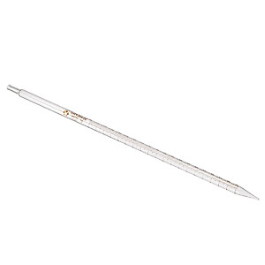 PATIKIL Graduated Dropper Pipettes, 1 Pcs 20ml Reusable Borosilicate Glass Pipette for Transfer Liquid for Laboratory, Chemistry, Clear