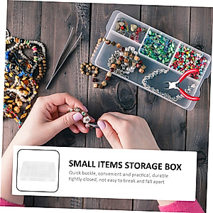 Cabilock 6 Pcs Detachable Storage Box Jewelry Organizer for Necklaces Earring Holder Case Storage Container with Dividers Jewelry Organizer Tray Pp Plastic Multifunction Stud Box