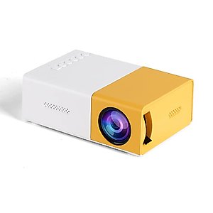 Mini Video Projector, Portable 1920x1080 Outdoor Video Projector Built in Speakers, Large Screen Smart Home Projector with Remote Control, for Outdoor Movie, Home Theate(US )