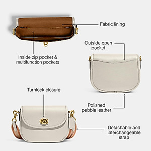 Coach Willow Saddle Bag, Chalk