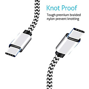 Ailun USB C to USB C Cable 10ft 3Pack High Durability 60W 3A USB Type C Devices Charging for Galaxy S22,S22+,S22Ultra,S21,S20, S20+ S20Ultra S10 Huawei Matebook MacBook iPad Pro 2018 and More