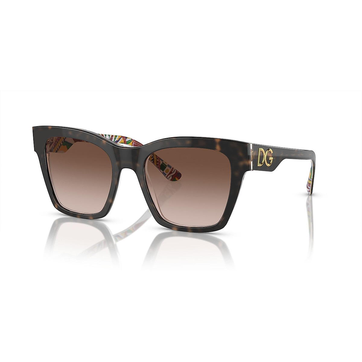 Dolce & Gabbana Sunglasses DG 4384 321773 Havana On White Barrow Brown G