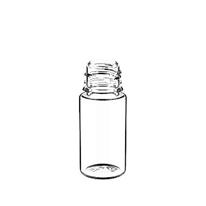 Chubby Gorilla 30ML v3 Stubby Unicorn Bottle Clear Bottle with Black Cap - (5pack)