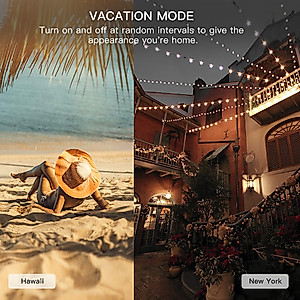 TREATLIFE Smart Dimmer Plug Outdoor Smart Plug Works with Alexa and Google Home, Light Dimmer APP Remote Control, Max Power 400W, IP44 Waterproof for Dimmable Outdoor Lights, Floor Lamp, Table Lamp