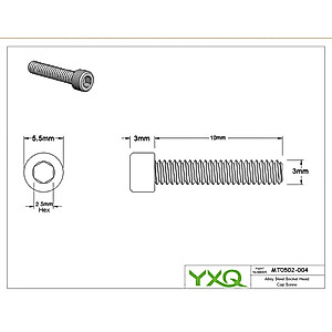 100Pcs M3x10 Alloy 12.9 Steel Hex Socket Pan Head Screws Bolt Cap Machine Screws Black