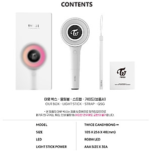 Twice Candybong Infinity Ver3. Official Lightstick - for Contert (+ Seller's Extra Photocards and Stickers Set)