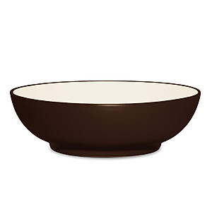 Noritake Colorwave Chocolate Bowl, Soup/Cereal, 7", 27 oz., Set of 4 in Brown