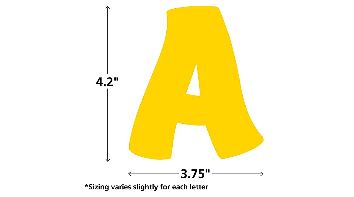 Yellow Gold 4" Letters Combo Pack by Teacher Created Resources