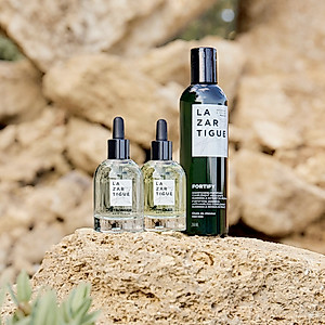 Lazartigue Fortify Densifying Shampoo, Enriched with Guarana and Ricinus, Strengthens Fragile Hair, Stronger Appearance, Perfect for Everyday Usage, Vegan, Lemon, 8.4 Oz