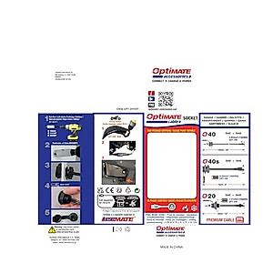 OptiMATE CABLE, O-40s, Weatherproof Bulkhead / Panel Mount SAE Power Point