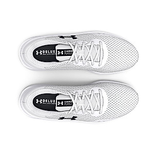 Under Armour Women's Charged Pursuit 3, White/Black, 5.5 Medium US