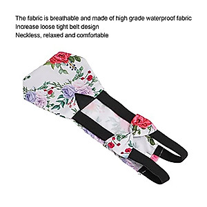 01 02 015 Chicken Shit Pocket Diapers, Waterproof Cloth Fabric Duck Diapers Unique Bowknot Elegant Goose for Pet(S Number)