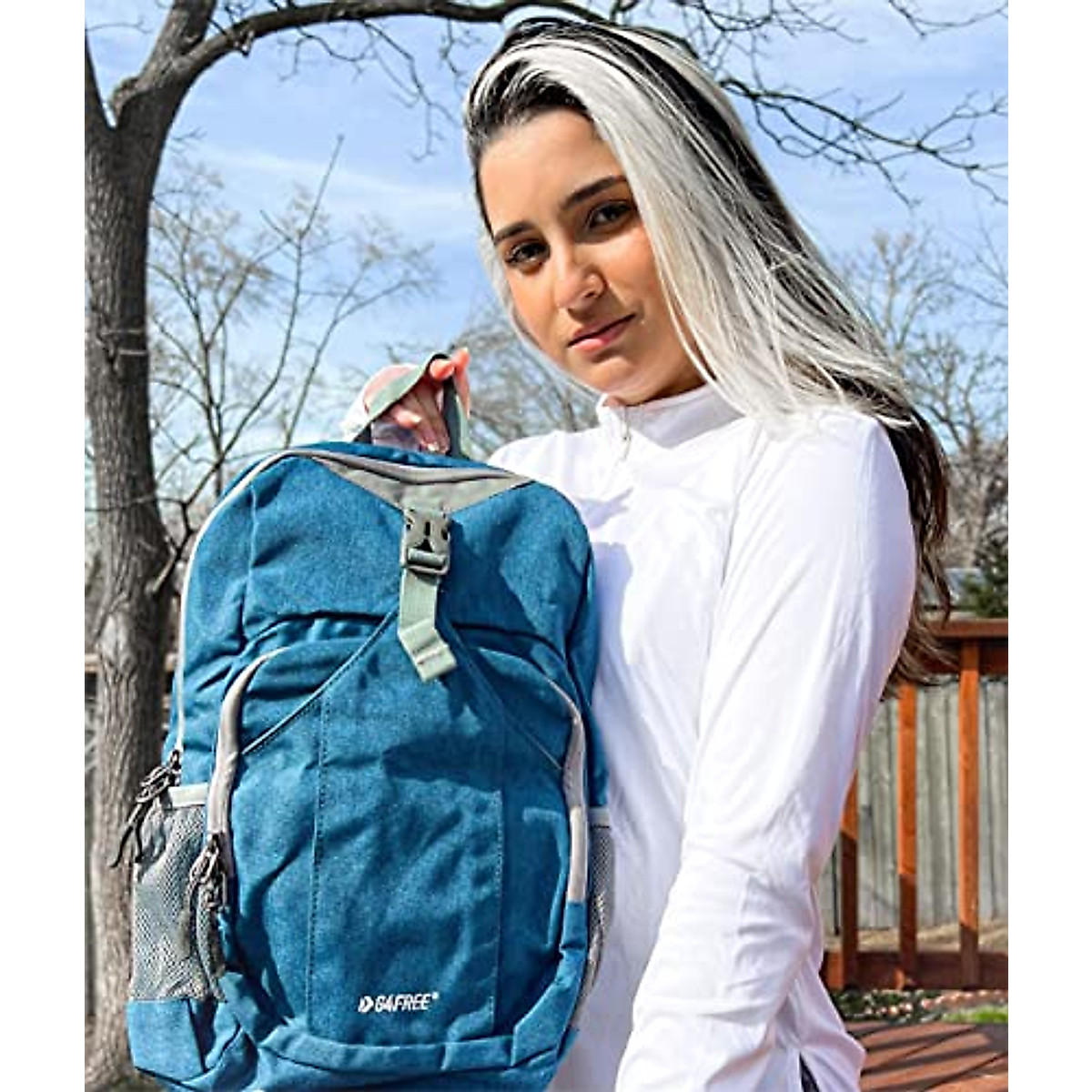 G4Free Mini 10L Hiking Daypack Small Hiking Backpack Cycling Compact Shoulder Backpack Outdoor for Men Women(Teal Blue)