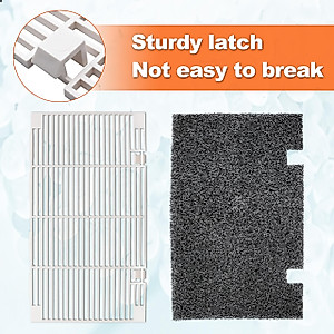 RV A/C Ducted Air Grille Duo-Therm Air Conditioner Grille Replacement for The Dometic 3104928.019 with Air Filter pad Assembly - Polar White