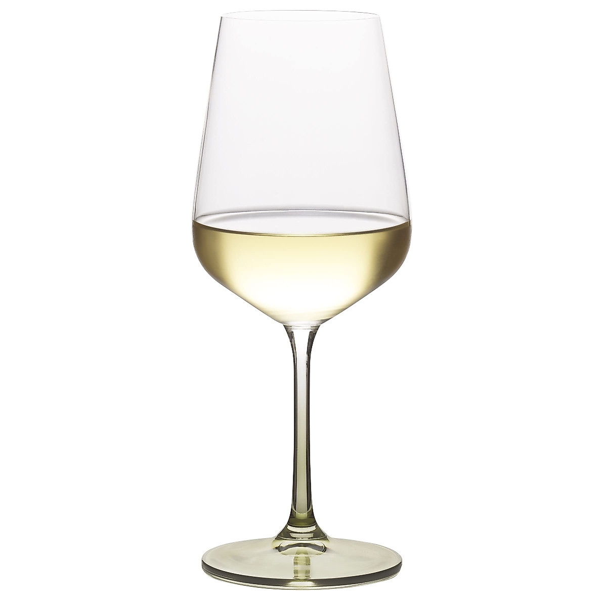 Mikasa Gianna Ombre Set of 4 White Wine Glasses, 15.25-Ounce, Sage