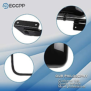 ECCPP Driver Right Door Mirror for Ford F-Series F150 F250 F350 Bronco Tow Mirrors Fit For 1980-1996 Ford F150 F250 F35 F150P/U/BRONCO Towing Mirrors Manual Telescopic Black Texture Housing