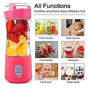 MODADA Portable Juicer USB Electric Blender Blender Fruit Smoothie Blender Cup Personal Food Processor Manufacturer Juice Extractor Mini blender for making shakes and smoothies for travel, kitchen, ca