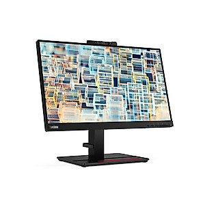Lenovo 61FBMAR6US T22v-20 Think Vision 21.5-inch FHD VoIP Monitor, Raven Black (Renewed)