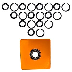 (10 Sets) 3/8" Impact Wrench Retaining Rings Clip with O-Ring, Compatible with Milwaukee Electric/Pneumatic Impact Cordless Wrench, Retainer Ring Anvil Install Tool Included