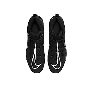 Nike Alpha Menace 3 Shark Men's Football Cleat (us_Footwear_Size_System, Adult, Men, Numeric, Medium, Numeric_12), Black/Iron Grey/White