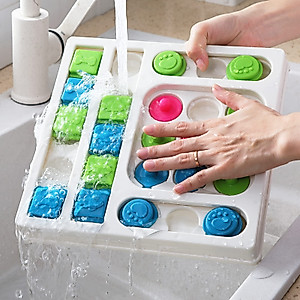 Smart Paws Interactive Pet Puzzle Toys (Level 2-3) Dog Slow Feeder,Dog Puzzle Feeder,Rabbit Toy… (Level 2)